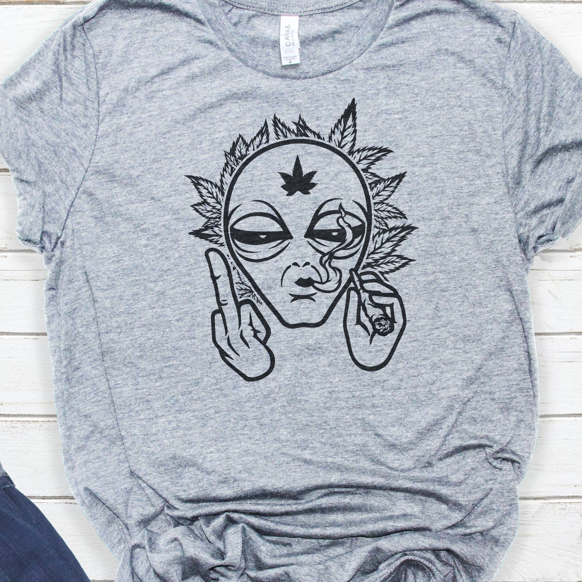 Alien Smoking Weed Middle Finger Svg High Kush Life Clipart - Etsy