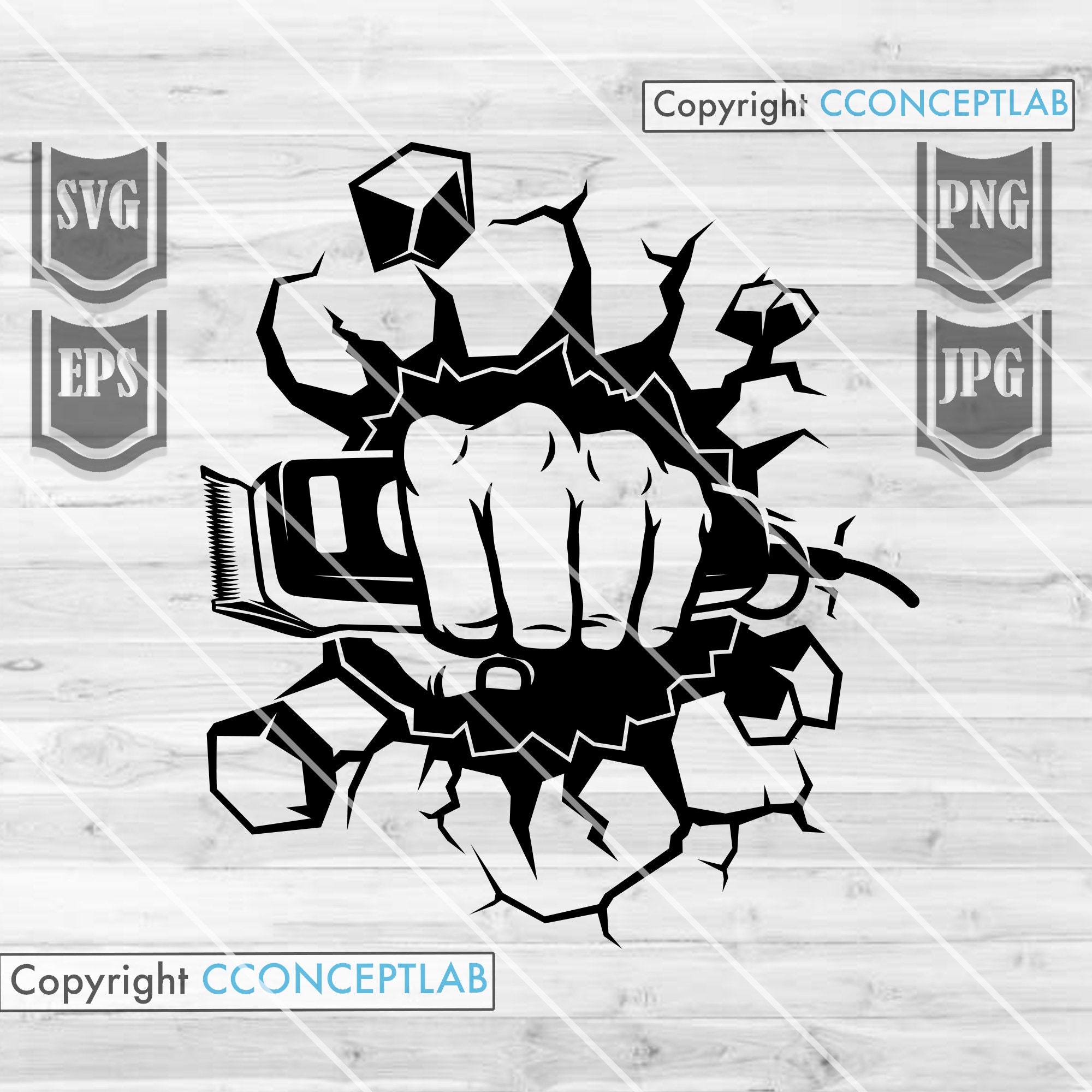 Hairdresser svg Smash Punch Barber Svg Salon Hair Dresser svg ...