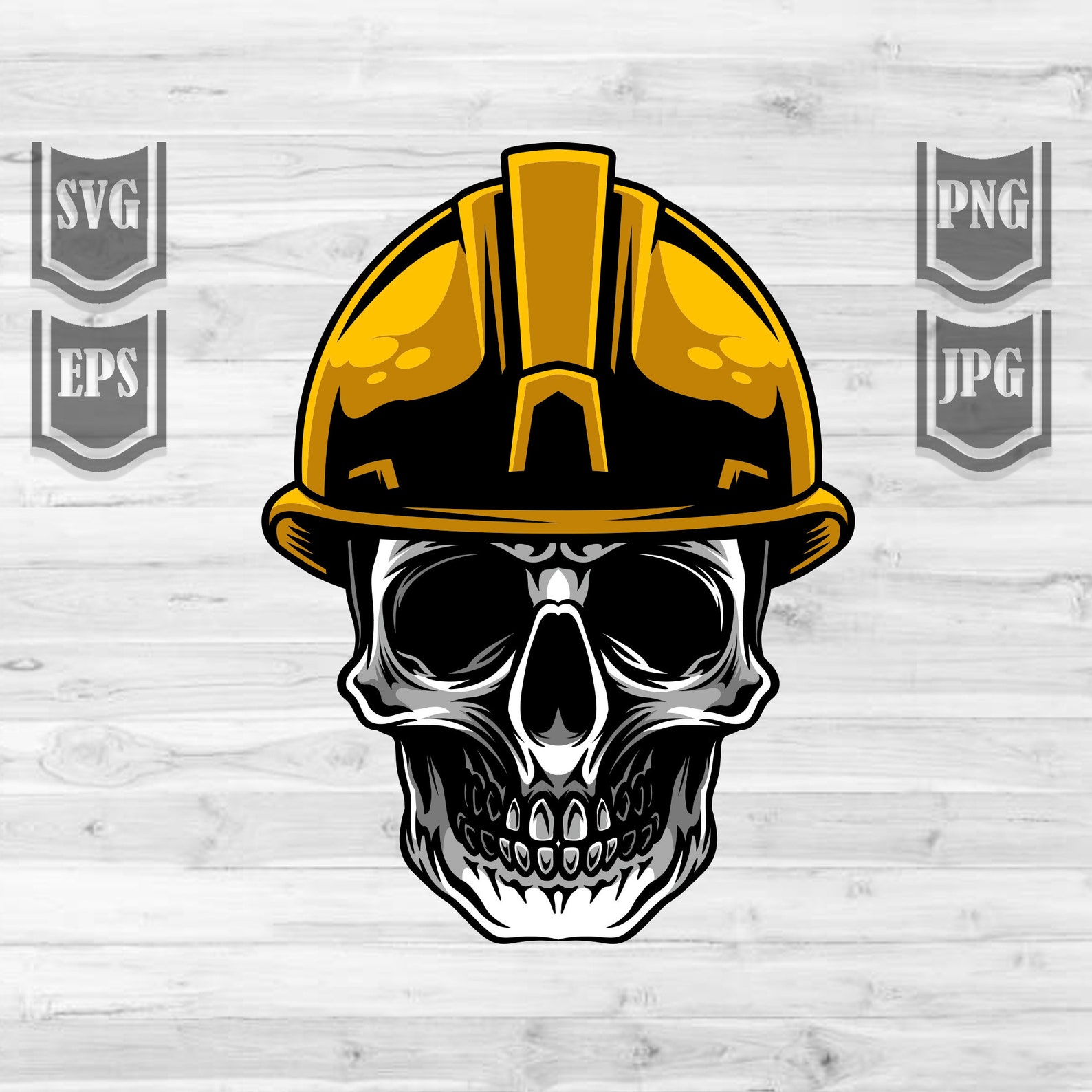 Civil Engineering Skull Svg Skeleton Head Cut File Hard - Etsy