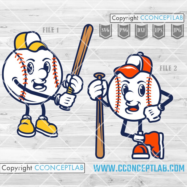 Baseball Mascot Svg Baseman Clipart Sports Dad Cutfile - Etsy