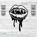 Dripping Scary Lips Svg File Halloween Lips Svg - Etsy