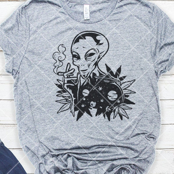 Alien Smoking Joint Svg Alien Svg Smoking Weed Svg Alien - Etsy Canada