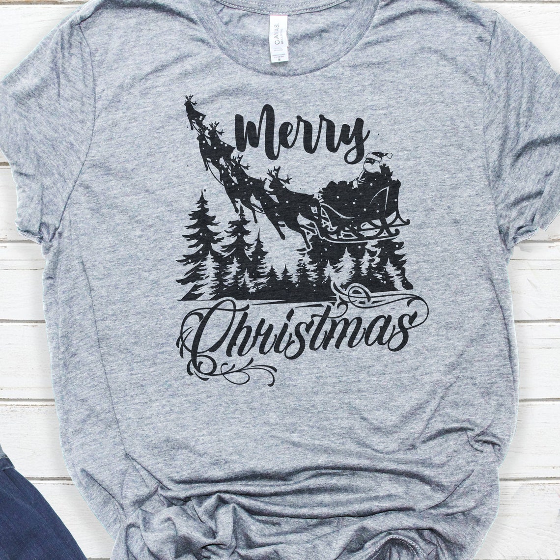 Merry Christmas Shirts Svg Santa Claus Svg Christmas Eve - Etsy