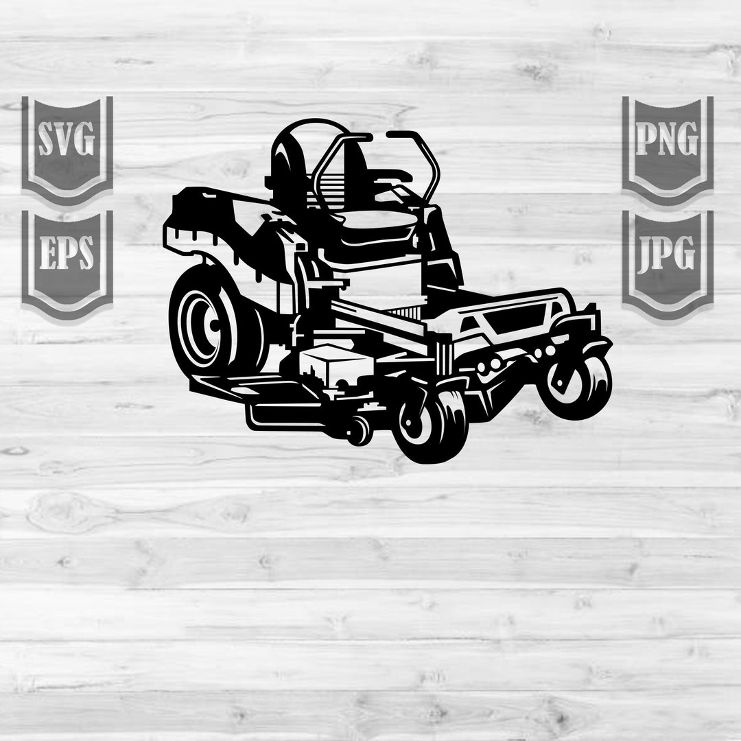Zero Turn Lawn Mower Svg | Lawn Mower Clipart | Zero Turn Png | Zero ...