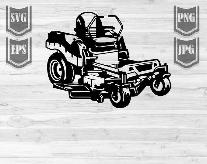 Zero Turn Lawn Mower Svg, Lawn Mower Png, Lawn Mower Clipart, Lawn ...