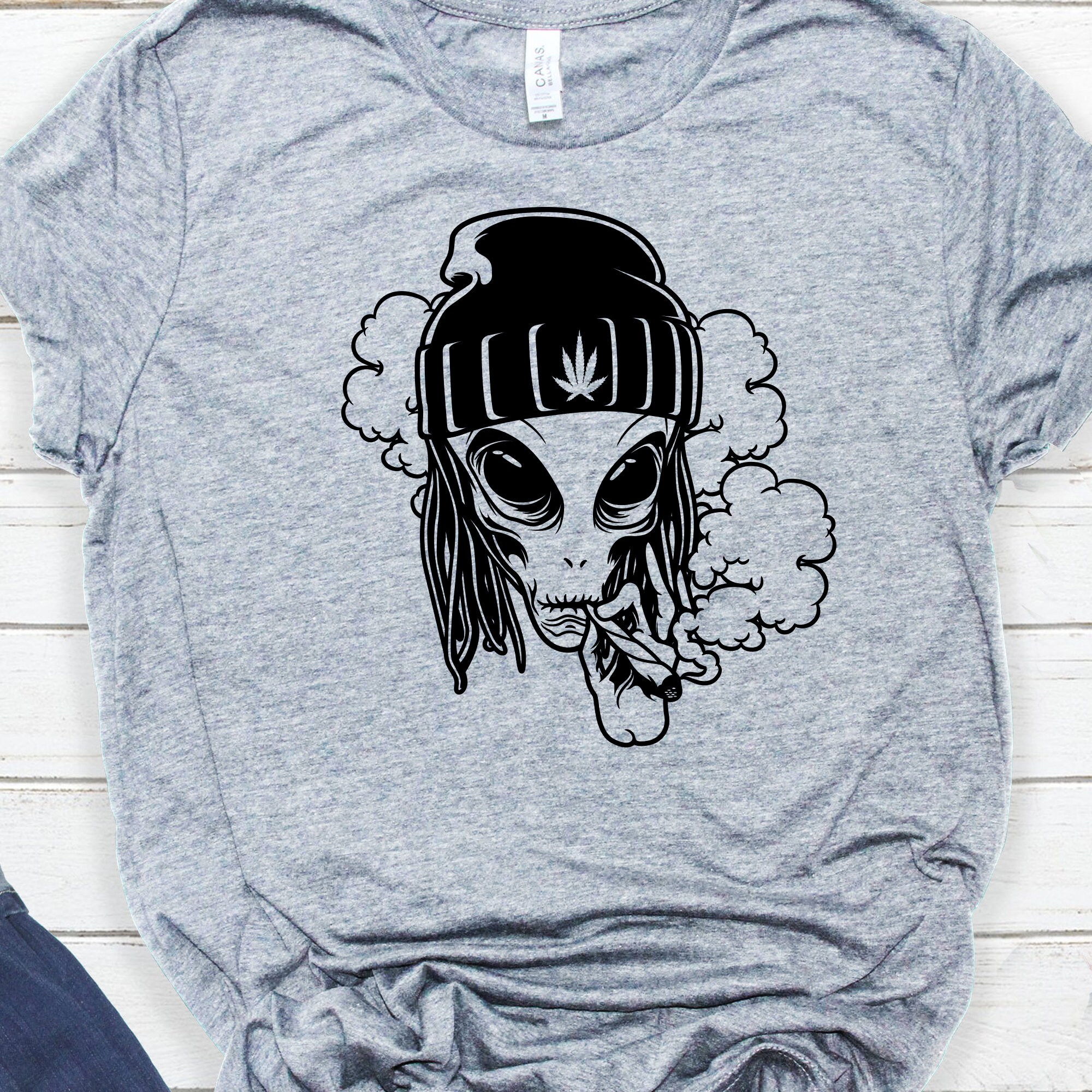 Rasta Alien Smoking Joint Svg File Smoking Cannabis Svg - Etsy Finland