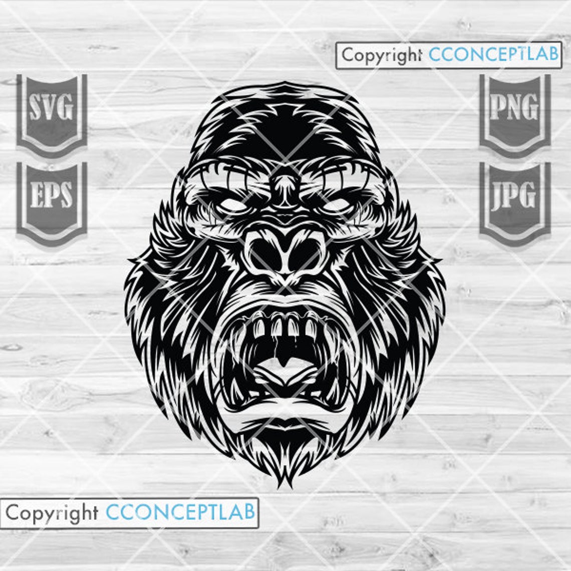 Ape Svg Ape Png Animal Svg Ape Clipart Ape Cutfile - Etsy