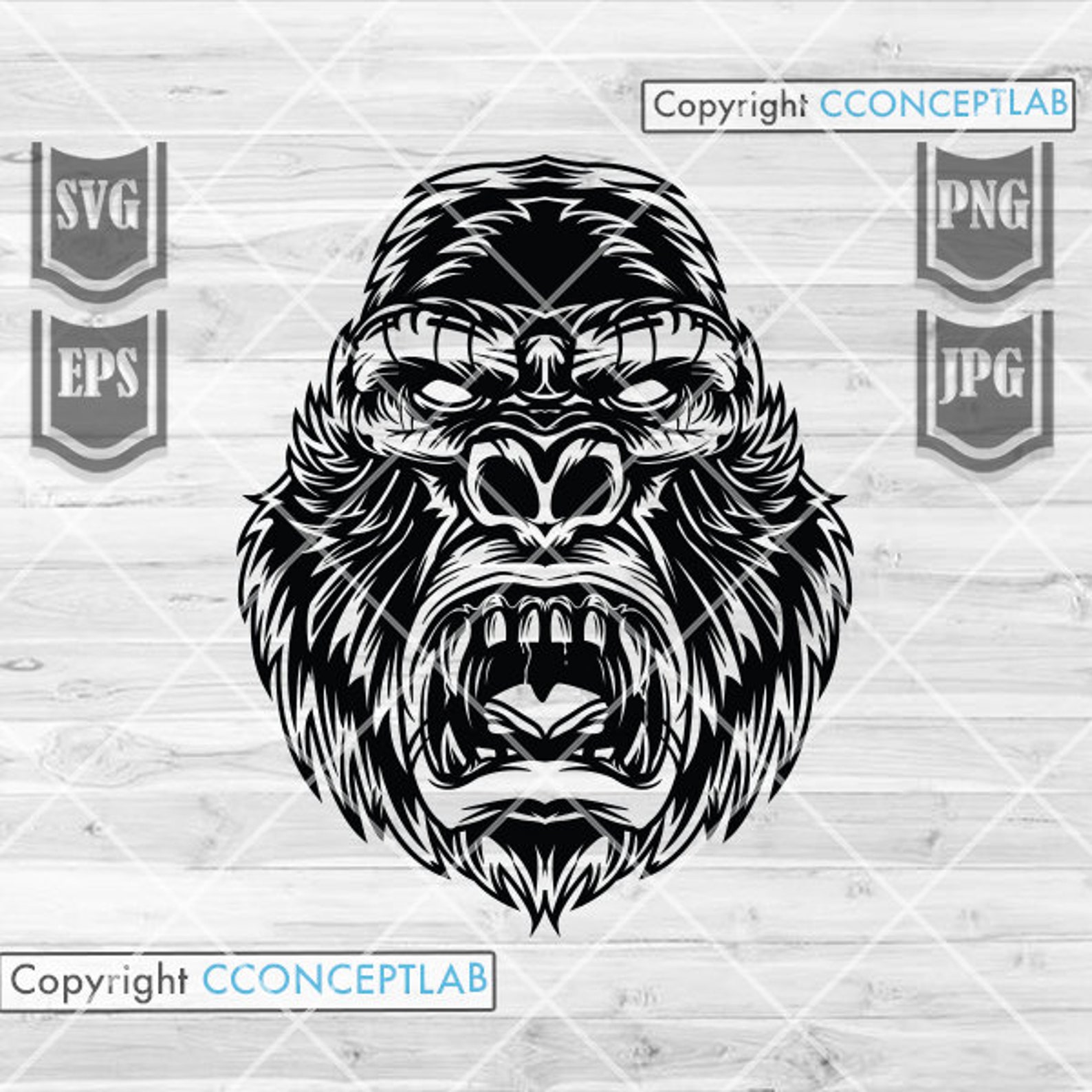 Ape Svg | Ape Png | Animal Svg | Ape Clipart | Ape Cutfile | Ape ...