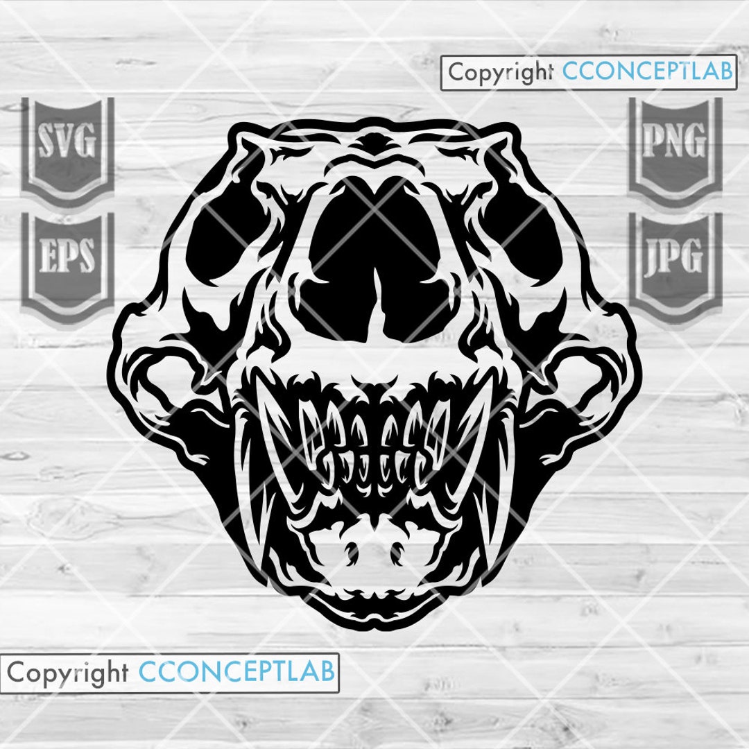 Wild Beast Animal Skull Svg | Wilderness Clipart | Boho Home Decor Cut ...