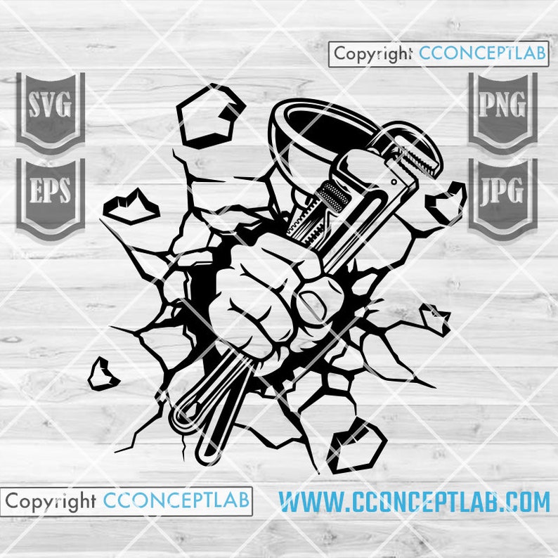 Smash Fist Punch Plumber | Plumber Svg | Plumber Shirt | Fist Svg ...