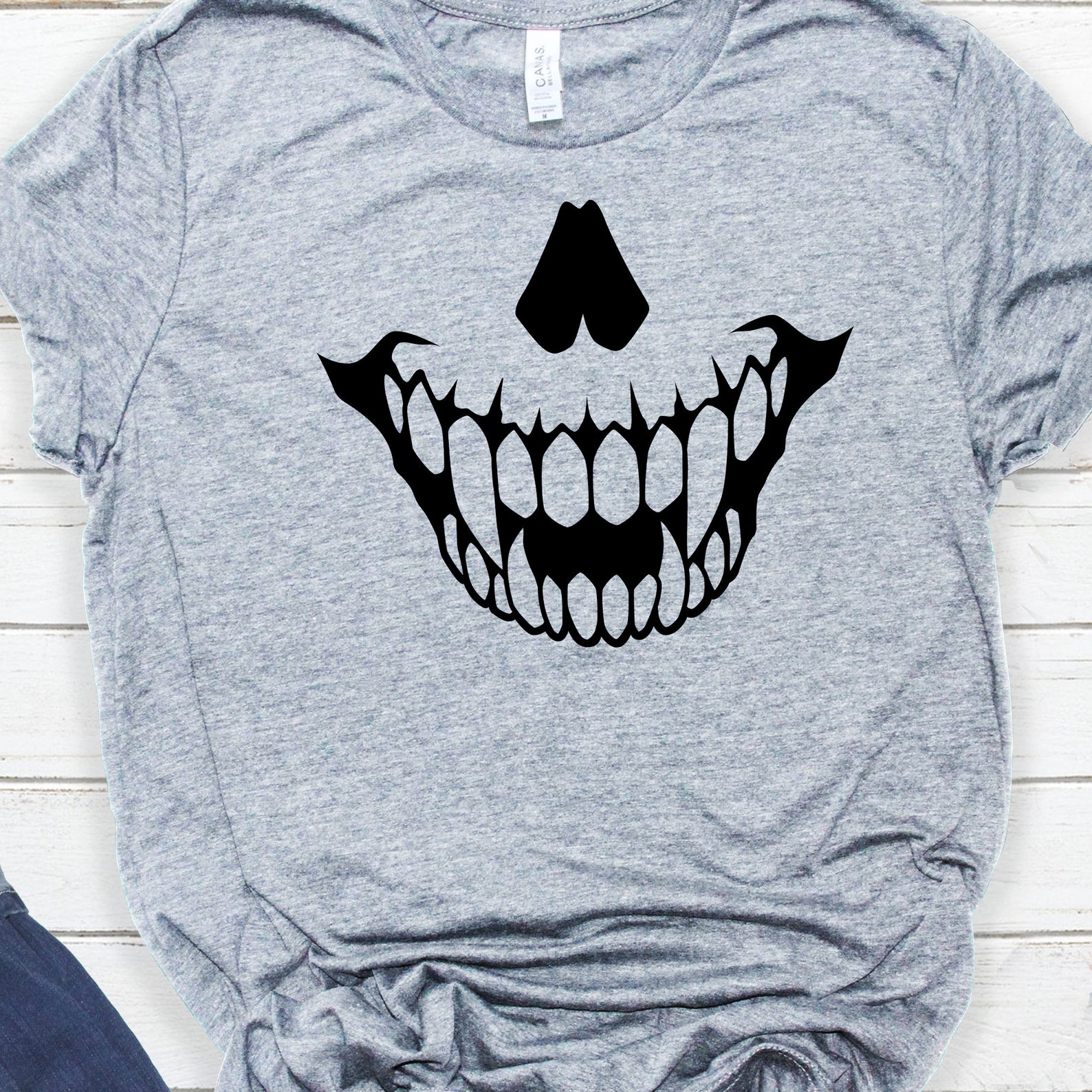 Sharp Scary Teeth Svg File || Teeth Clipart || Scary Skull Teeth Svg ...