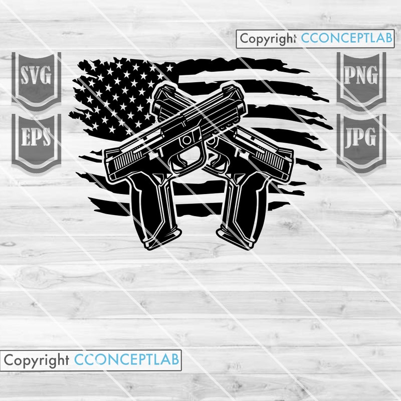 Handgun Svg - Etsy
