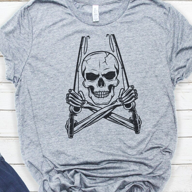 Fishing Skull Svg File Angler Svg Fisherman Svg - Etsy