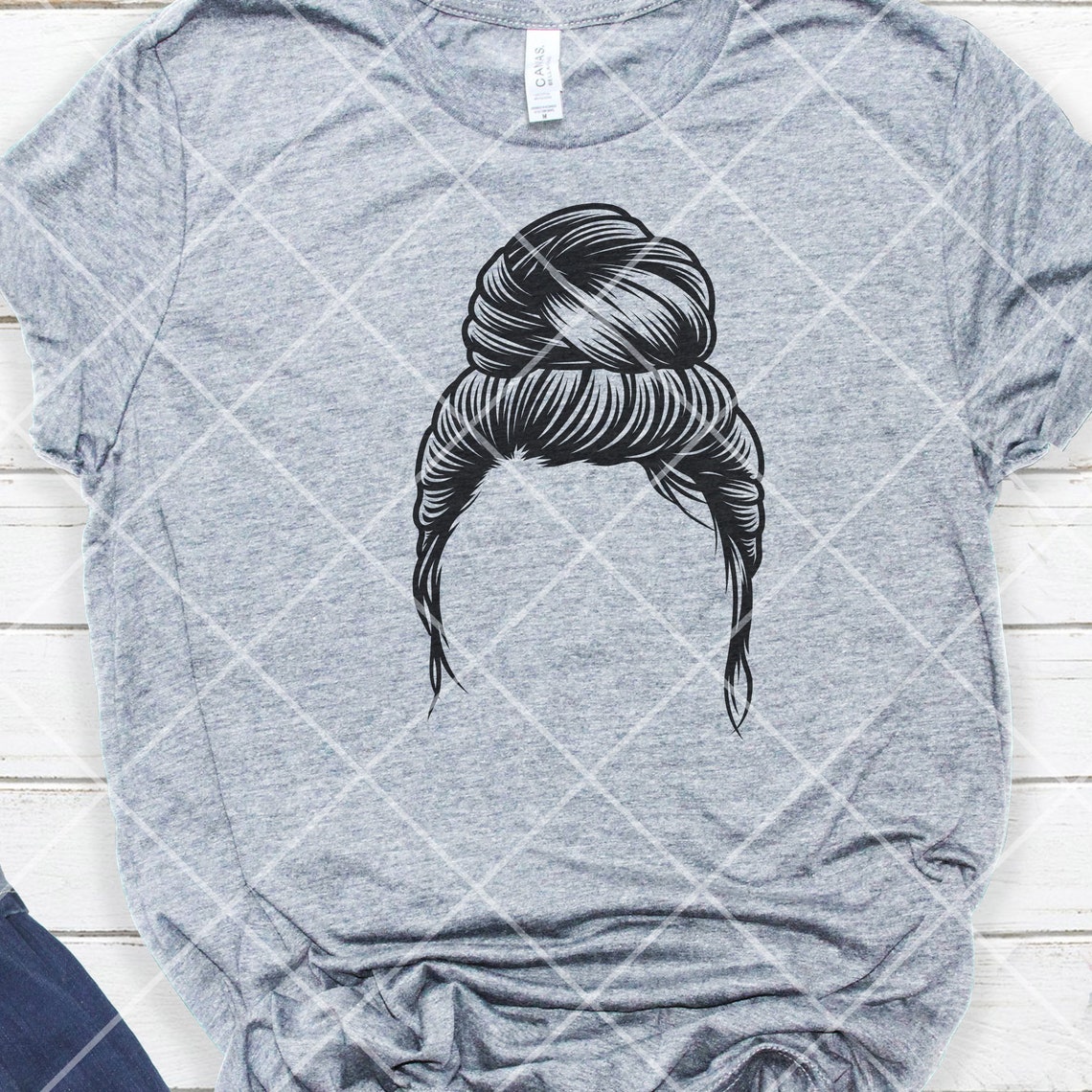 85% OFF 8 Bun Hair SVG Bundle Designs Messy Bun Mom Clipart - Etsy