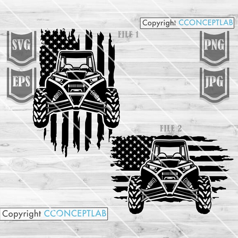 US Atv Clipart || RZR Atv Svg || Extreme Offroad Riding || US Atv Svg ...