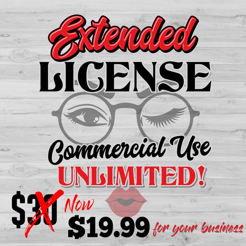 Extended License Commercial Use Unlimited Usage, One Time Payment for ...