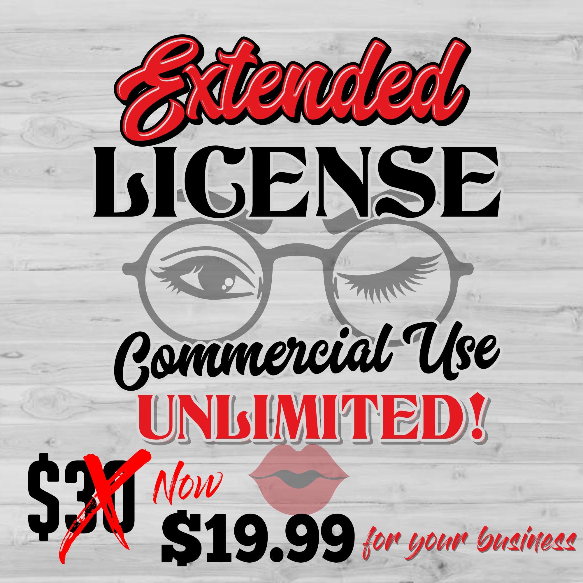 Extended License Commercial Use Unlimited Usage, One Time Payment for ...