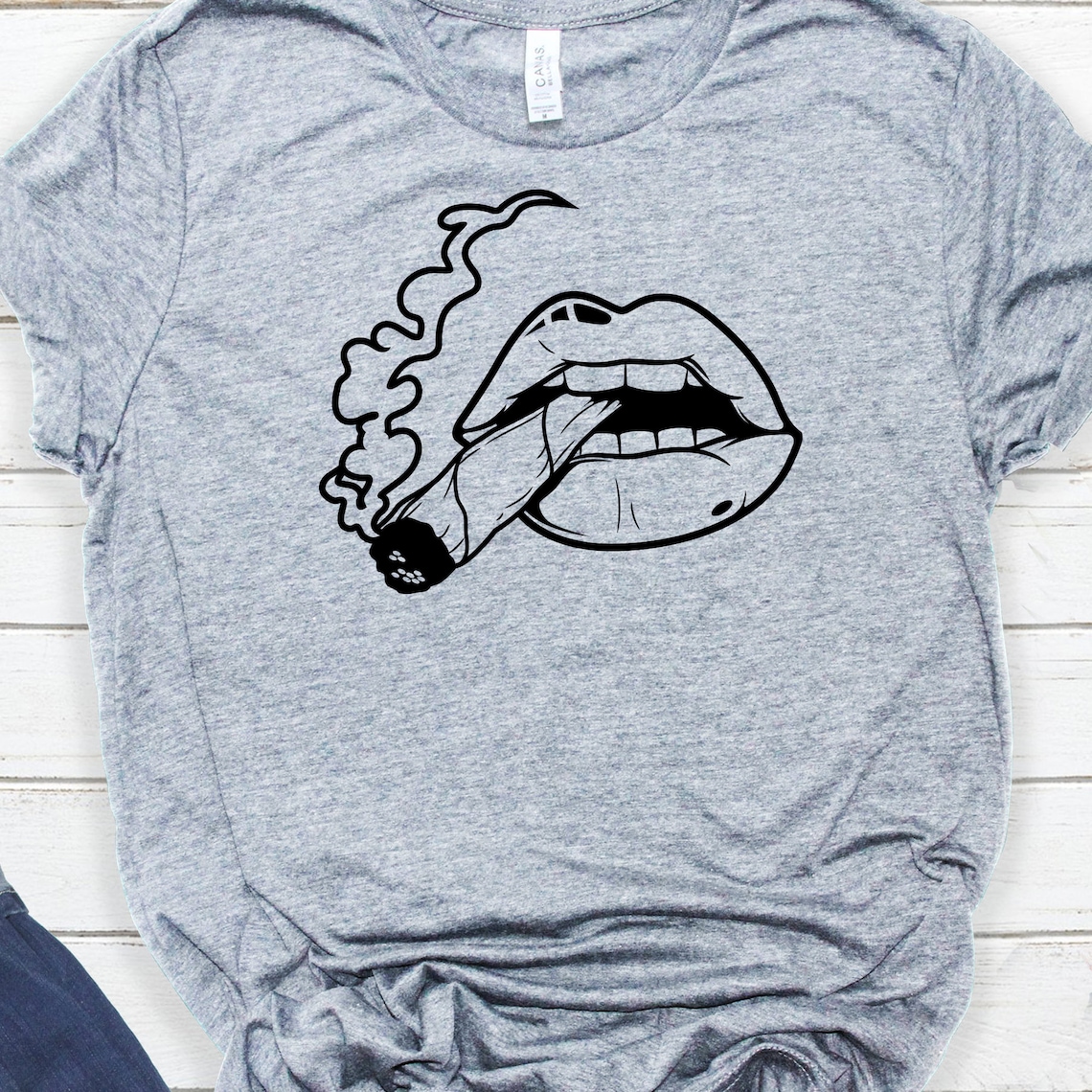 Lips Smoking Cannabis Joint Svg File Lips Smoking Weed - Etsy