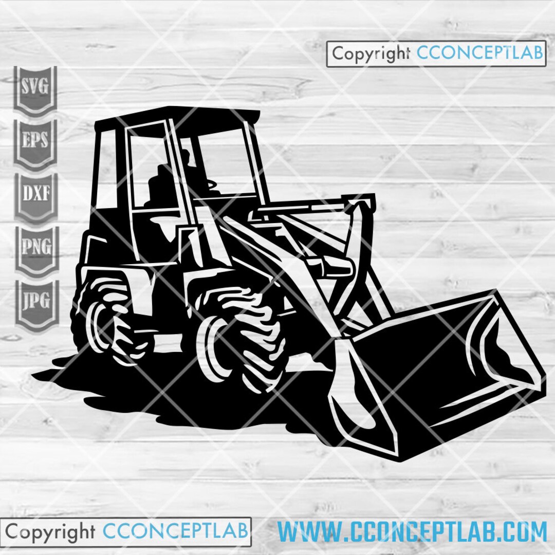 Wheel Loader Svg Heavy Equipment Clipart Construction Dad Cutfile ...