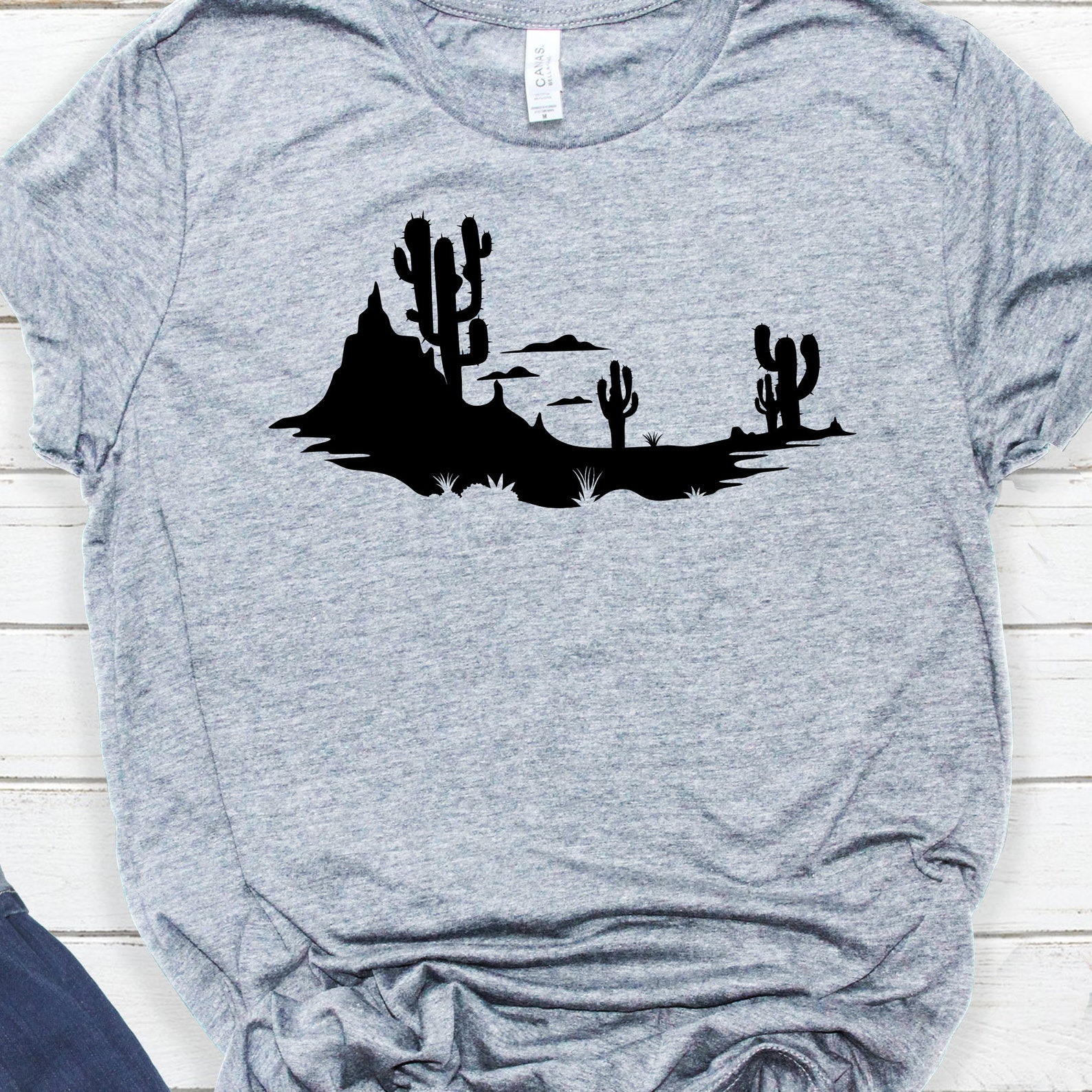 Cactus Desert Svg File Cactus Svg Western Landscape Svg | Etsy