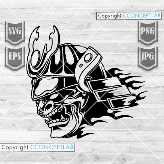 Samurai Mask Stencil