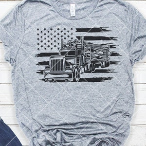 US Logging Truck Svg | Woodman Dad Gift Idea | Wood Lumber Vehicle ...