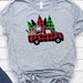 Santa Riding Truck Svg Buffalo Plaid Truck Svg Christmas Ride Svg ...