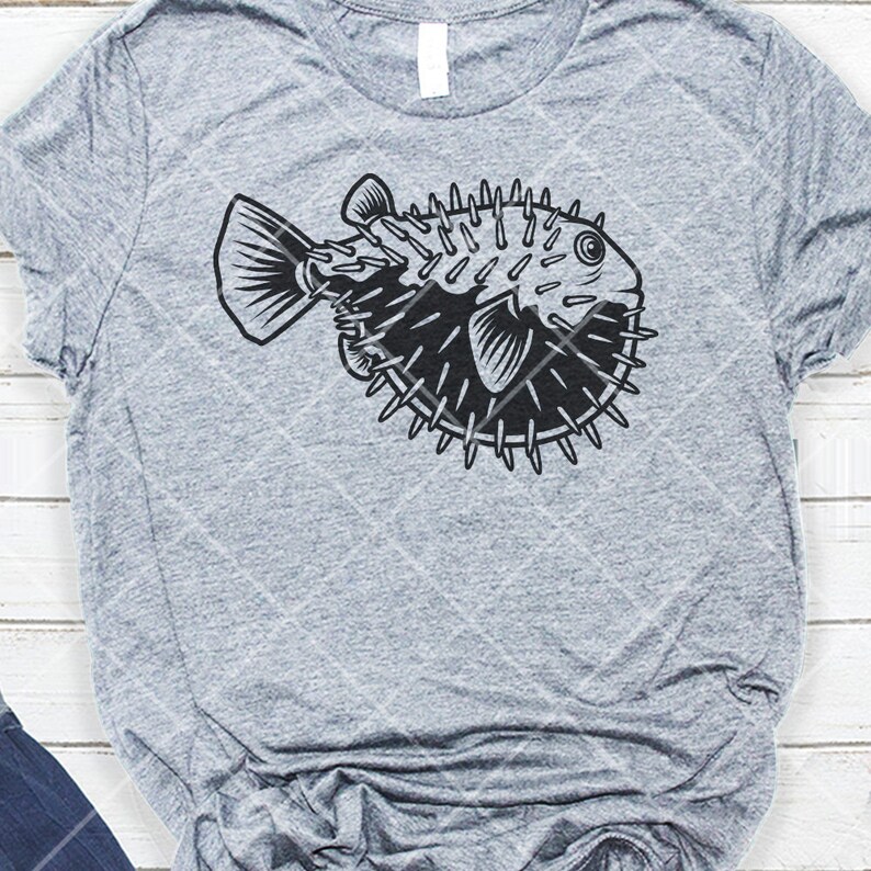 Pufferfish Svg Puffer Clipart Sea Animal Clipart Toxic - Etsy