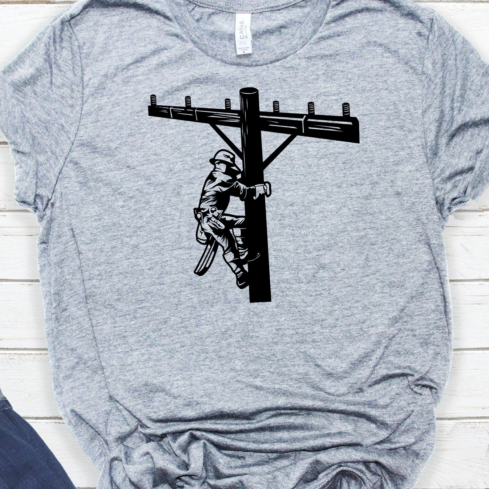 Lineman Svg | Electrical Dad Cutfile | Electric Man Stencil | Lineman ...