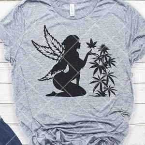 Weed Fairy Svg Cannabis Clipart Sexy High Fairy Cut File Marijuana ...