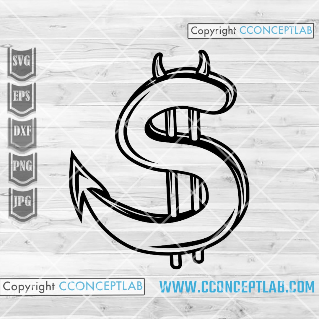 Dollar Devil Svg US Money Mascot Cutfile Sexy Rich Shirt Png Hipster ...