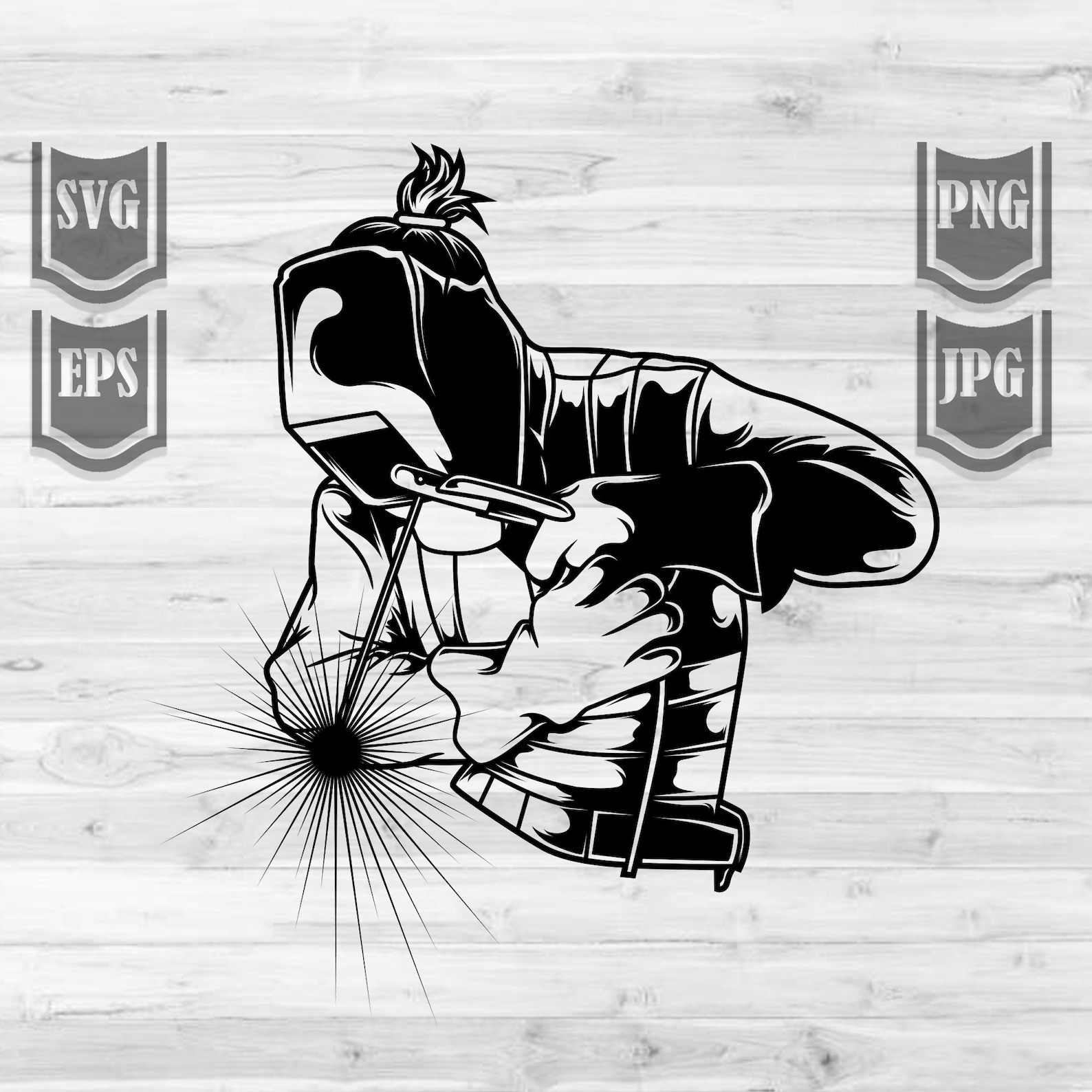 Welder Illustratio Svg File Welding Work Svg Pipefitter | Etsy