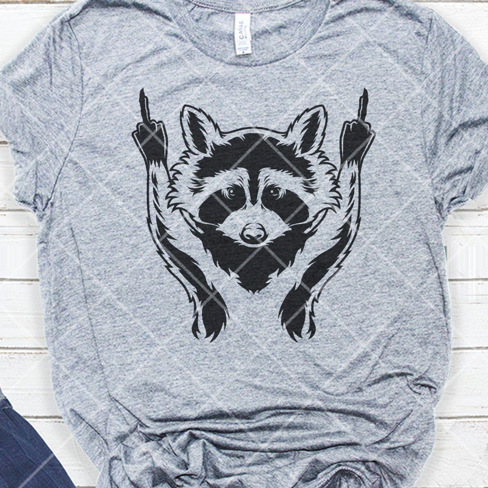 Raccoon Svg | Animal on Middle Finger Clipart | Scavenger Animal ...