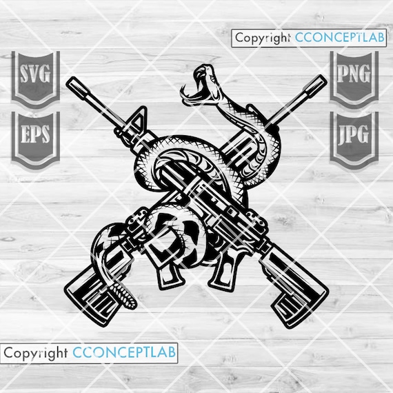 Snake Tactical Svg Gun and Snake Svg Rattle Snake Svg - Etsy Australia