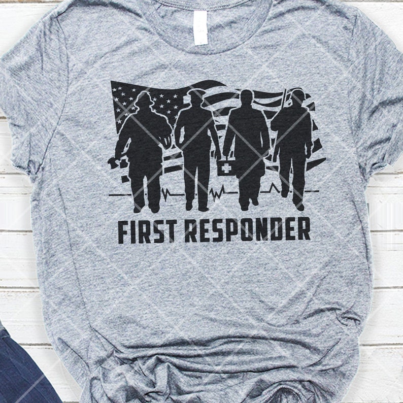 US First Responder Svg Dispatcher Clipart Emergency Rescue - Etsy