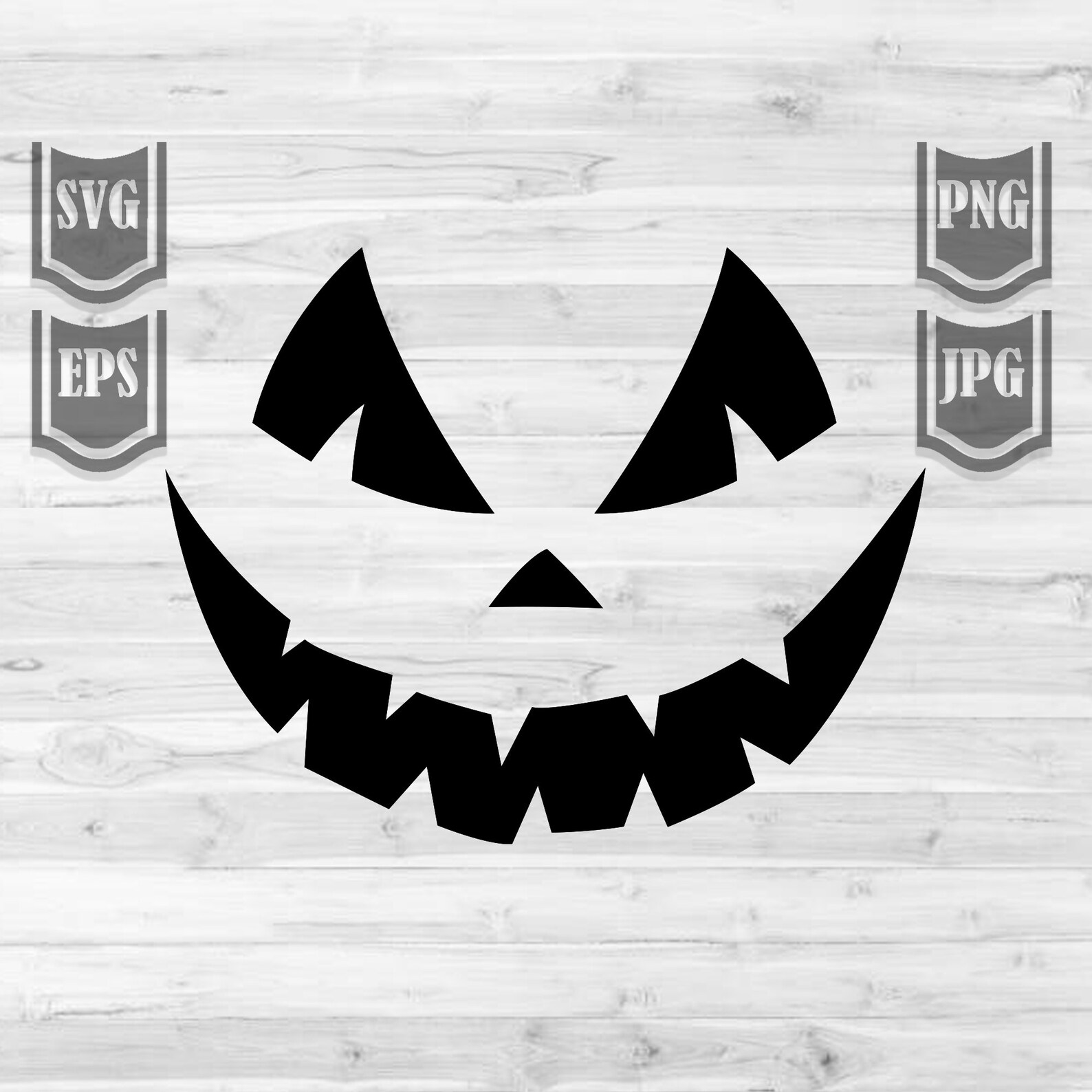 Scary Faces Clipart Svg Files Halloween Faces Svg | Etsy