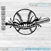 Baseball Bite Svg | Monster Teeth Clipart | Baseball Bat Cutfile | Home ...