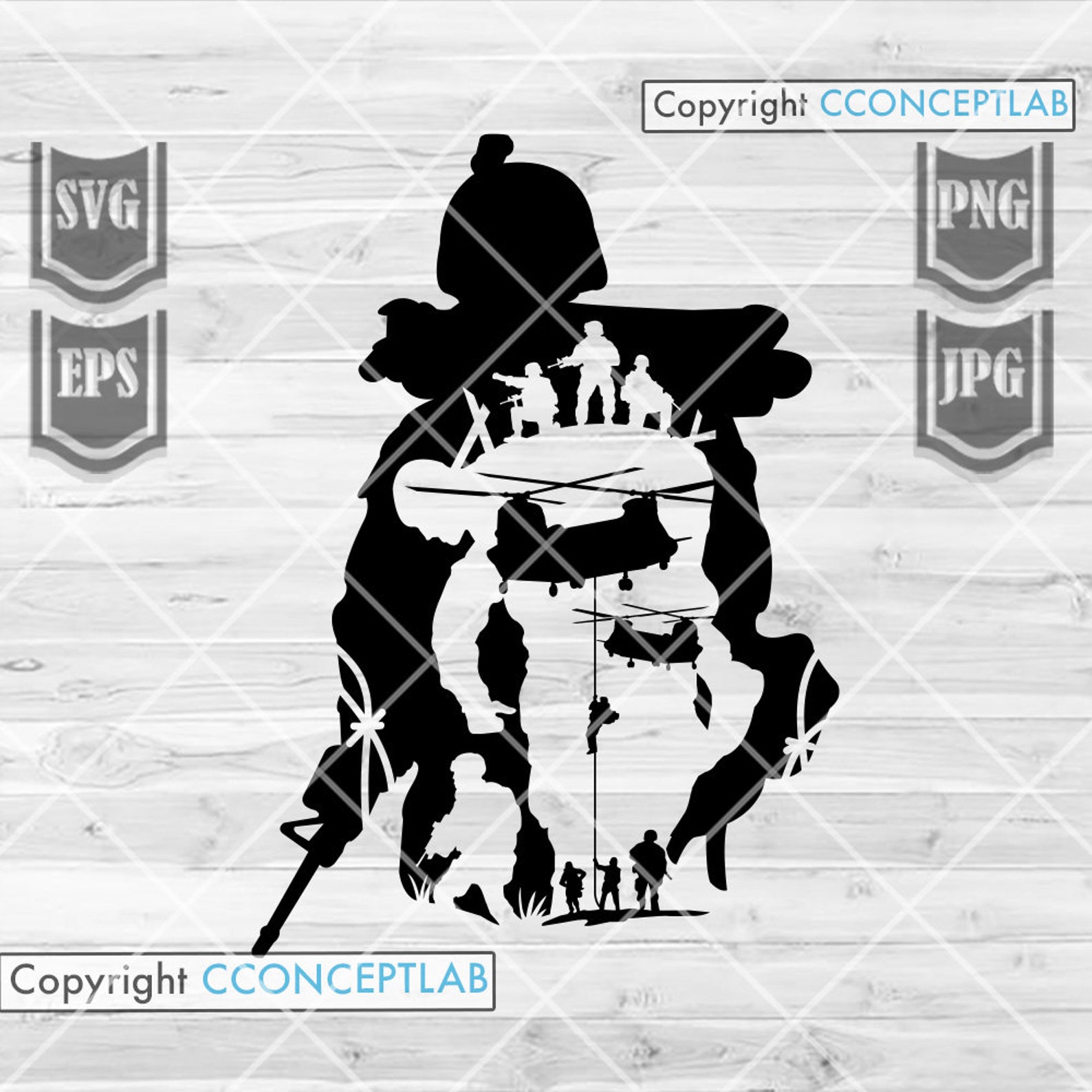 Soldier Scene Svg Military Dad Gift Idea US Army Clipart - Etsy