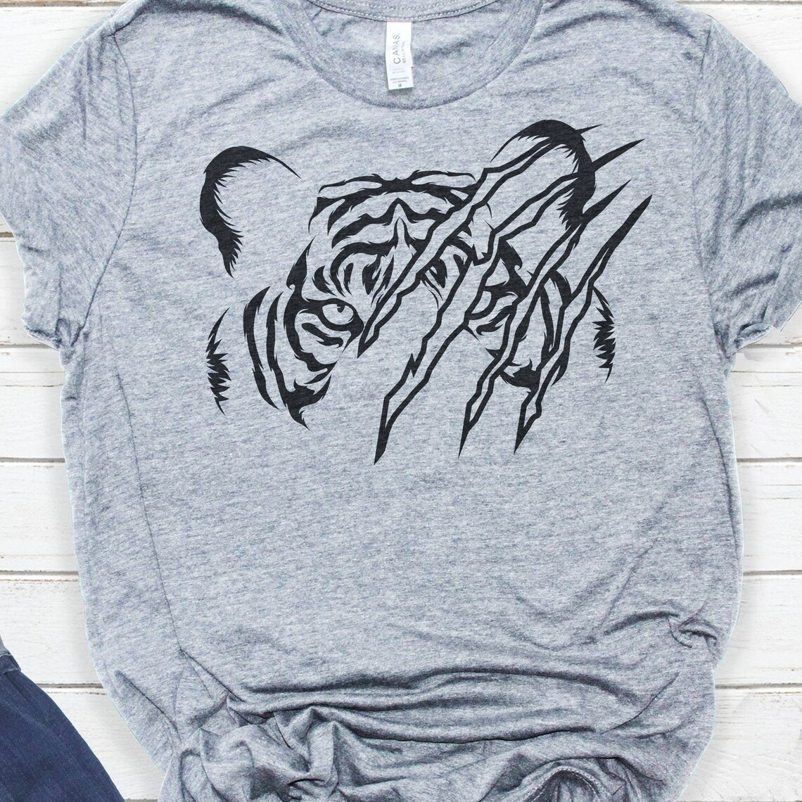 Tiger Scratch Svg File Tiger Cut Files Tiger Svg - Etsy Canada