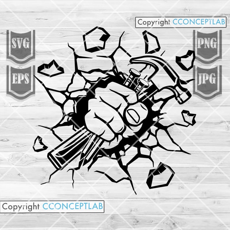 Carpenter Svg | Smashed Punch Svg | Construction Dad T-shirt Design ...