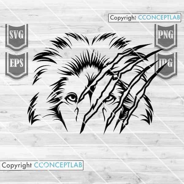 Lion Claw Svg - Etsy