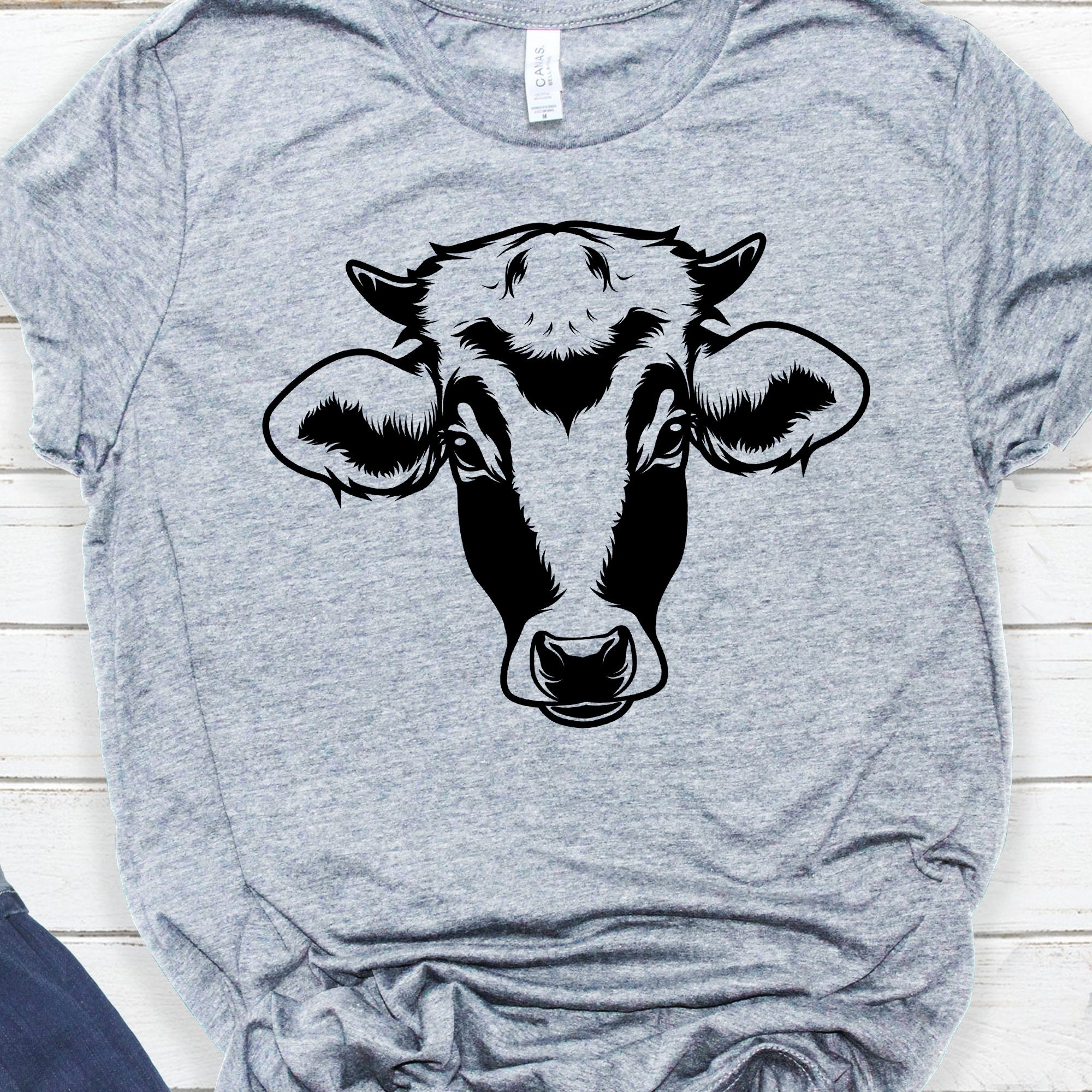 Cow Head Illustration || Svg File || Cow Clipart || Cow Svg || Cow Head ...