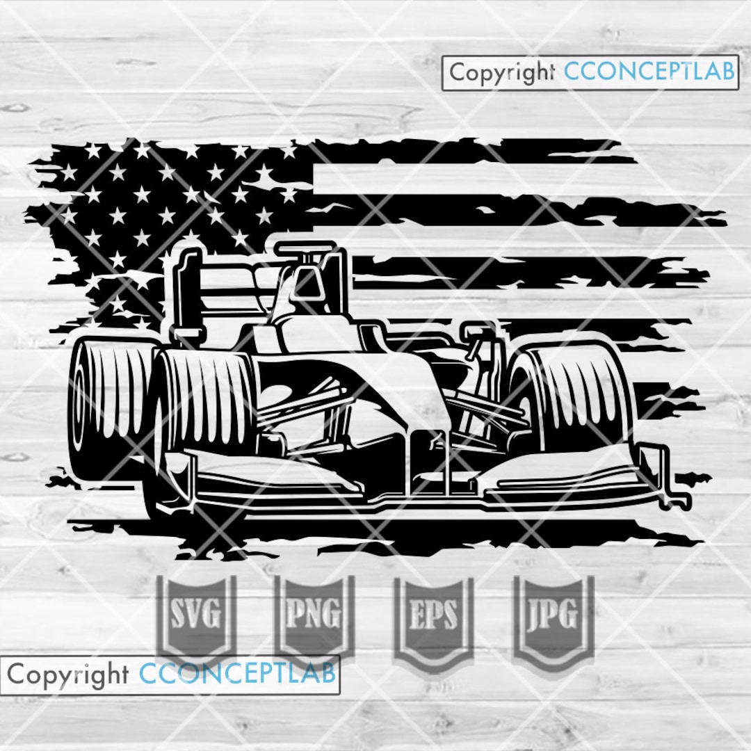US Racing Car Svg Racer Dad Gift Idea Clipart PNG Cart - Etsy