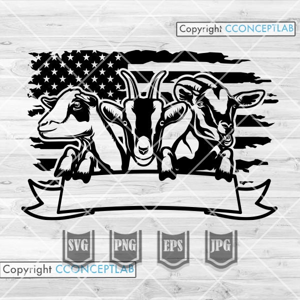 Goat Usa Sticker - Etsy