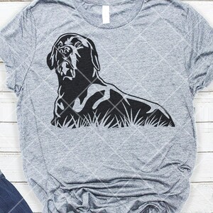 Black Labrador Svg | Service Canine Dog Clipart | K9 Police Doggo Dxf ...