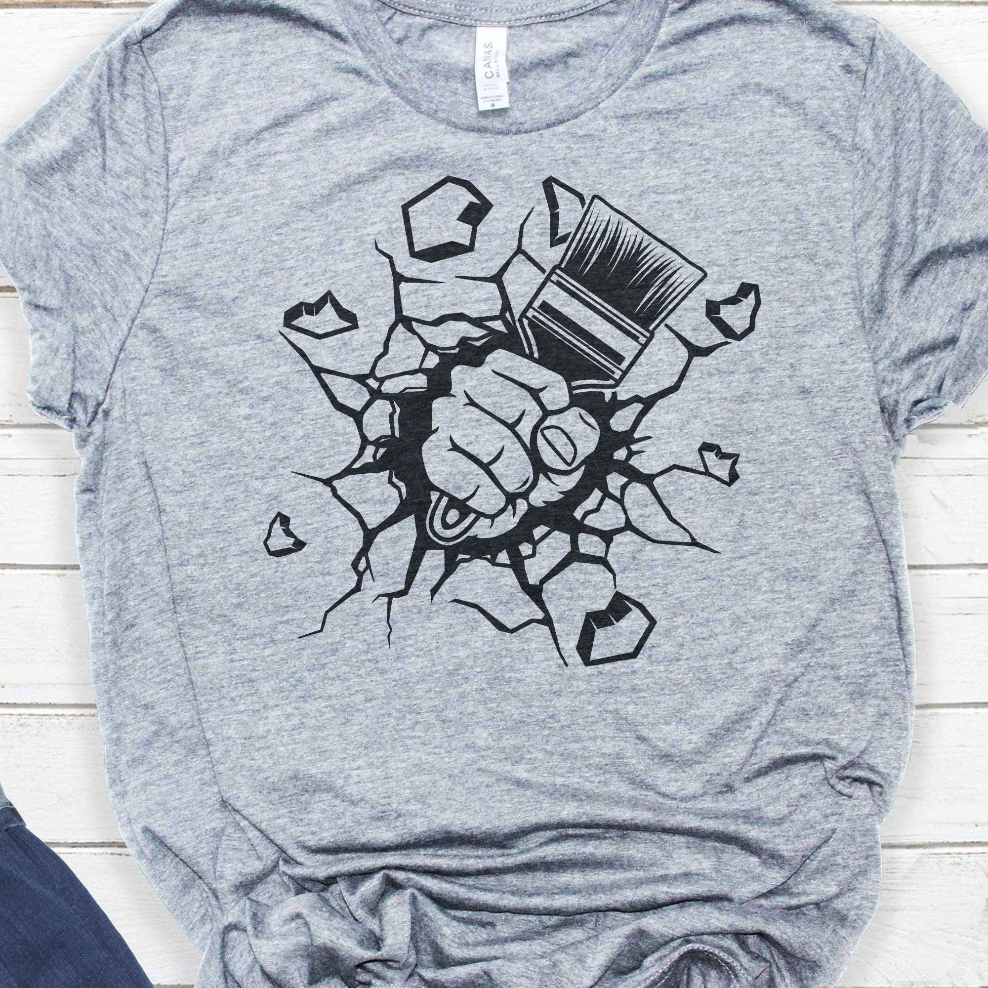 Smash Wall Painter Svg File Painter Svg Painting Svg | Etsy