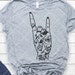 Woman Hand Rock Sign With Tattoo Svg | Rocker Mom Clipart | Pretty Rock ...