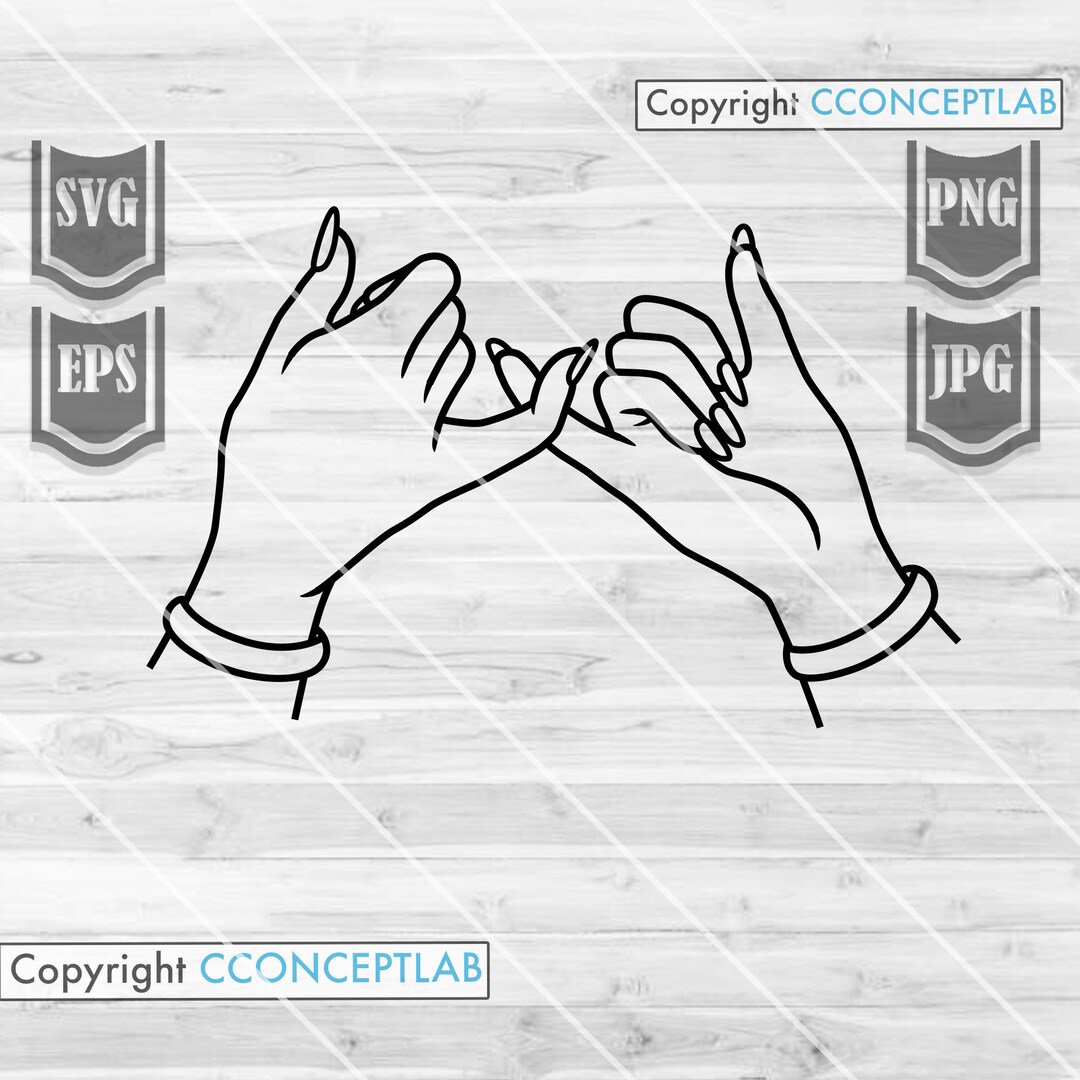 Best Friend Handsign || Svg File || Friends Handsign Svg || Promise ...