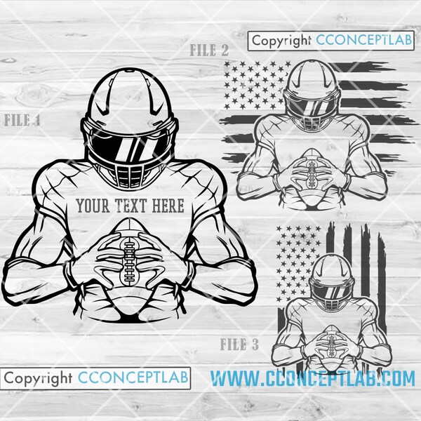 Football Player Back Png - Etsy