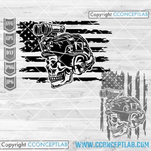 US Night Vision Soldier Skull Svg | Patriotic Shirt Png | Veteran Dad ...